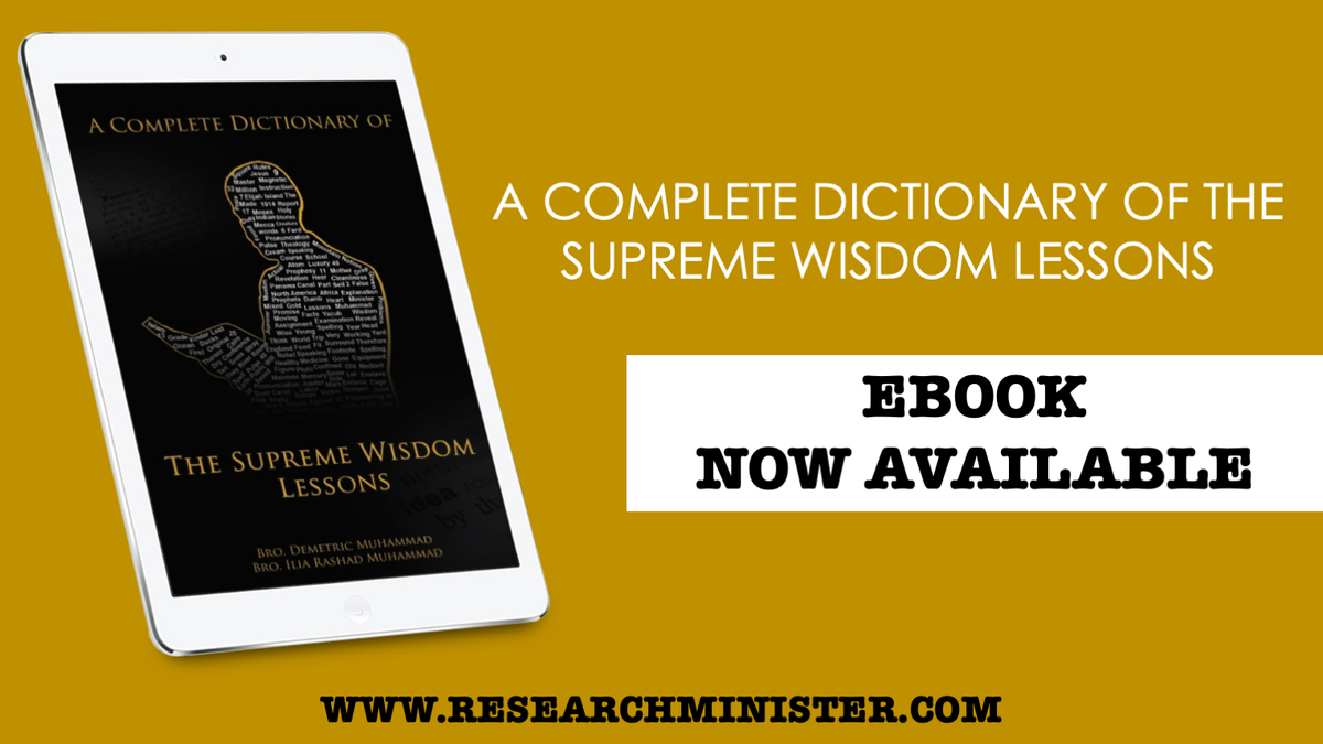 EBOOK-COMPLETE DICTIONARY OF SUPREME WISDOM LESSONS – ResearchMinister.Com